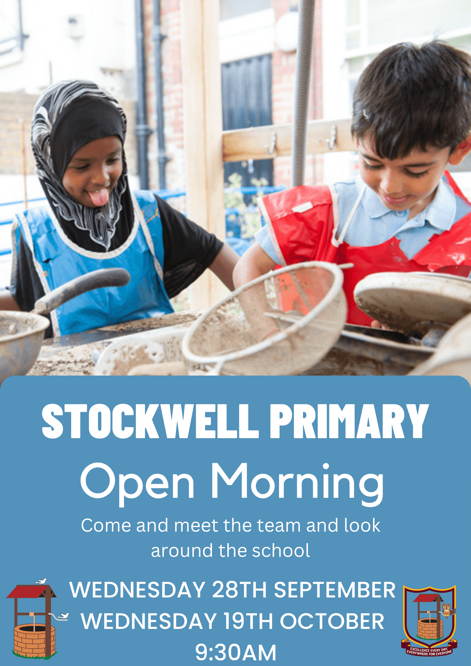 Open Morning - 28th September & 19th October 2022 - Stockwell Primary