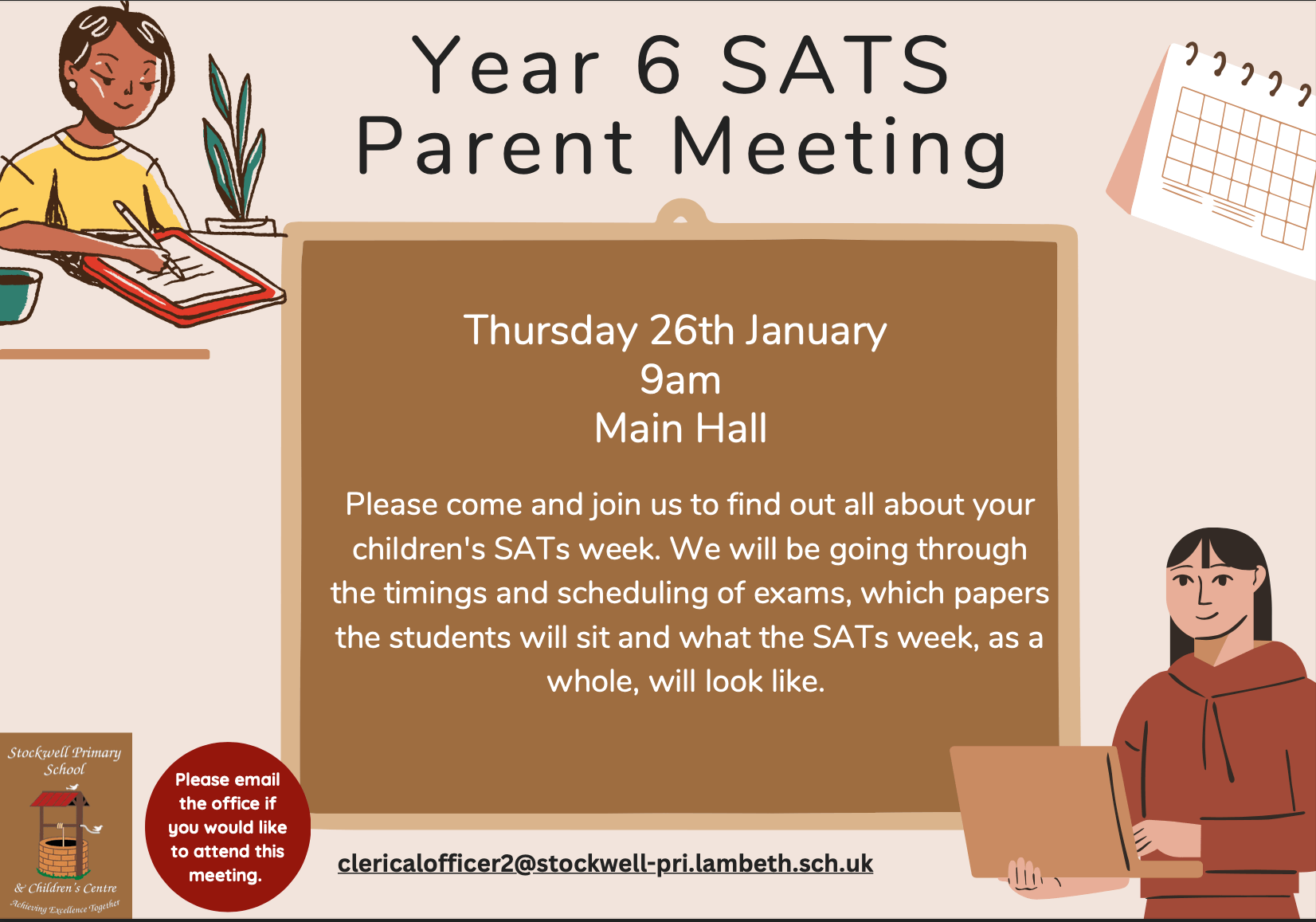 Year 6 SATs Parent Workshop - Stockwell Primary