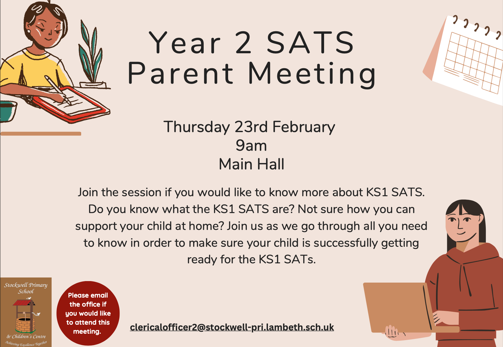 Year 2 Parents SATs Workshop - Stockwell Primary