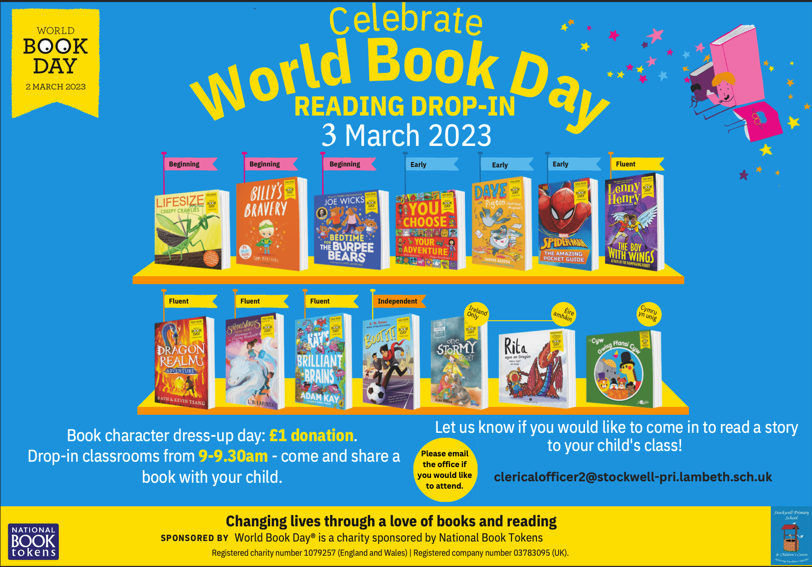 World Book Day - 3rd March 2023 - Stockwell Primary