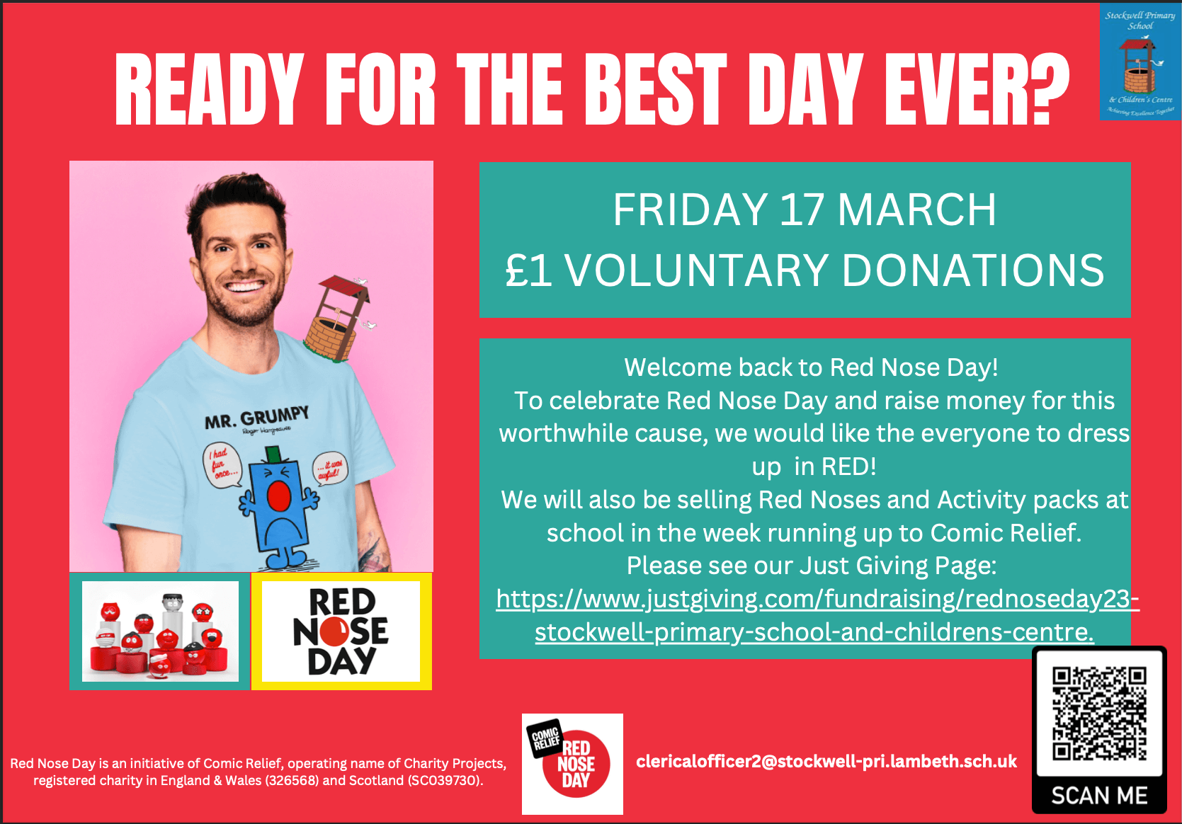 Red Nose Day Flyer - Stockwell Primary