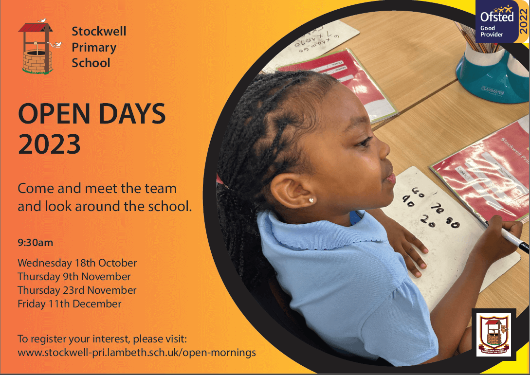 Open Morning Flyer - Stockwell Primary