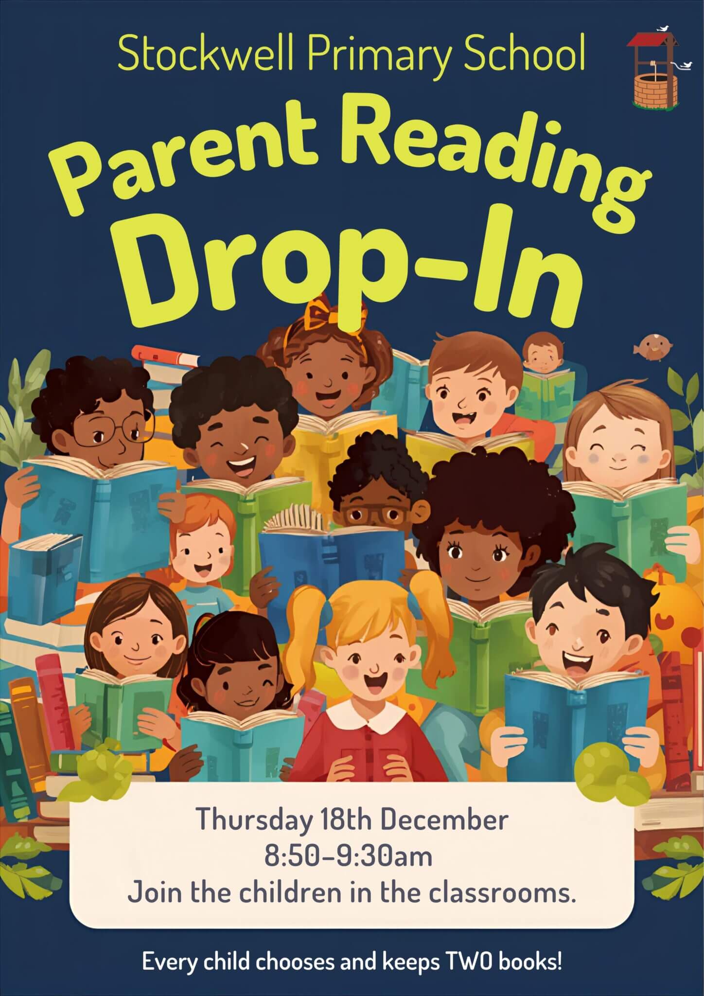 Parent Reading Drop In - Thursday 18th December 2025 - Stockwell Primary