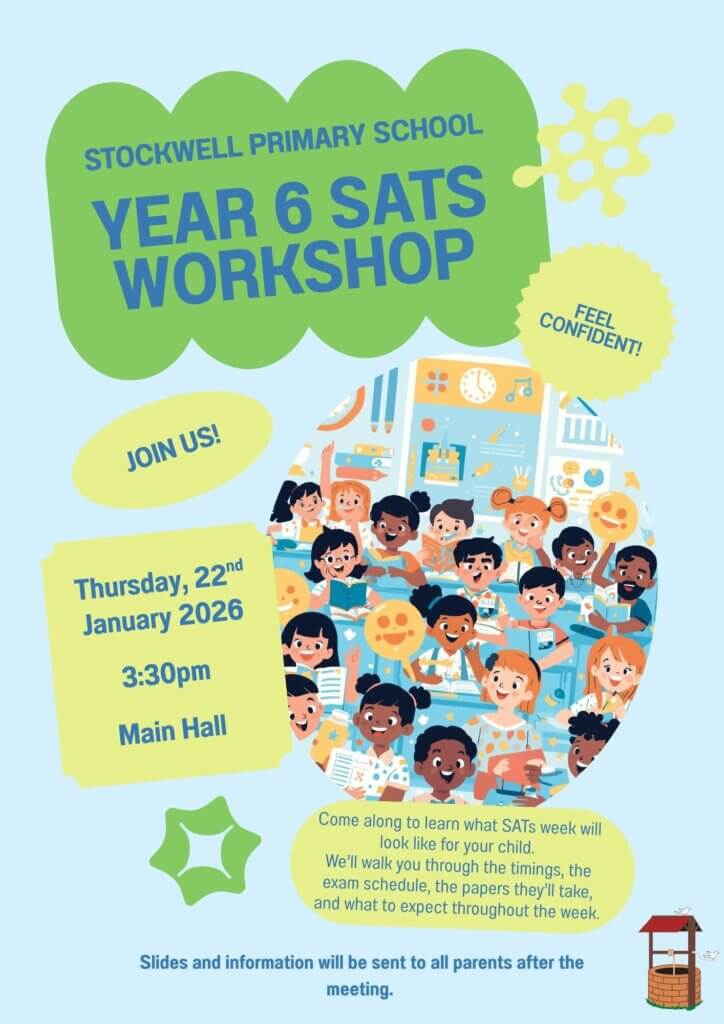 Y6 Parents SATs Workshop - Thursday 22nd January 2026 - Stockwell Primary
